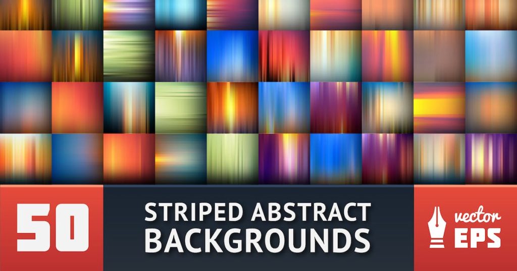 Set of Striped Abstract Backgrounds – Projectbd